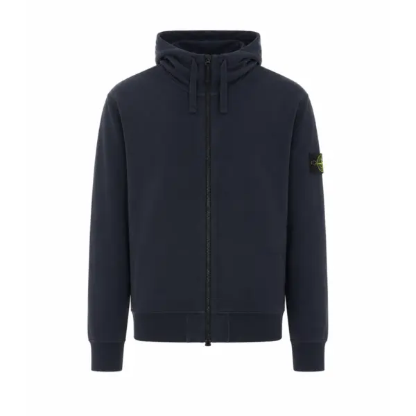 Stone Island Logo Zip Hoodie