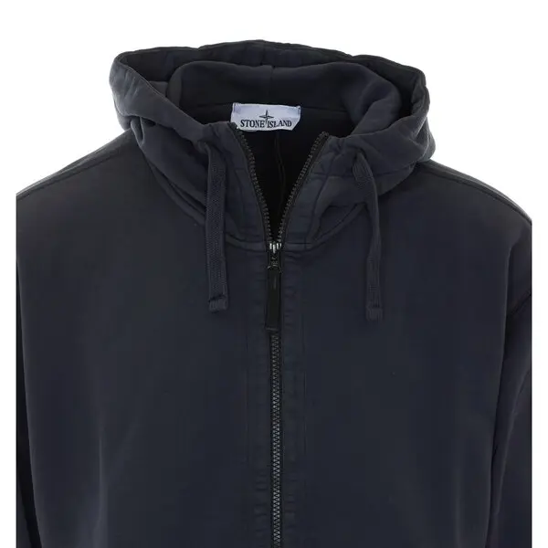 Stone Island Logo Zip Hoodie