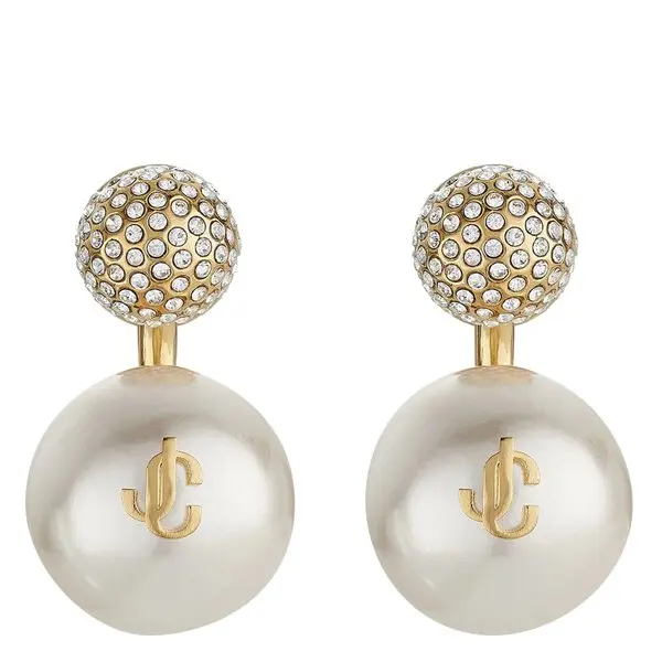 JIMMY CHOO Auri Earrings - Gold