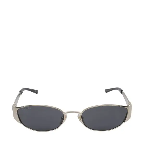 Gucci Oval Frame Sunglasses - Gold