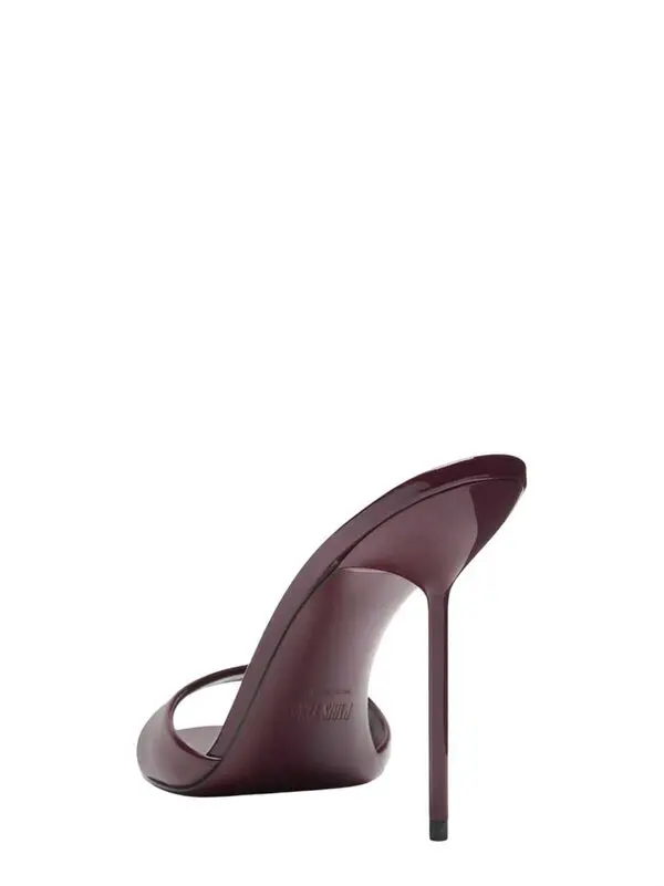 Paris Texas Lidia Mule 105 In Amarena Patent Leather - Red