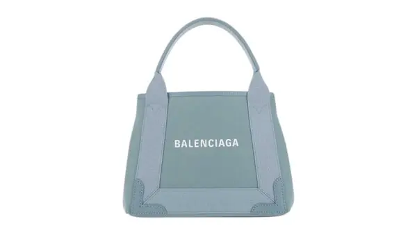 Balenciaga Navy Cabas Xs Tote Bag