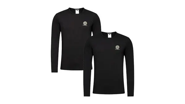 Versace Medusa Set Of 2 Long Sleeve T-shirt - Black