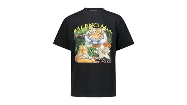 Balenciaga Year Of The Tiger Small Fit T-shirt - Black