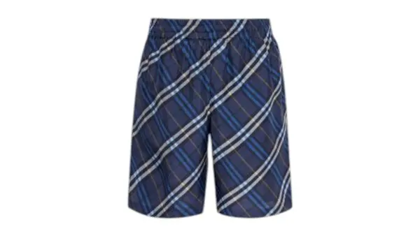 Burberry Check Pattern Silk Short