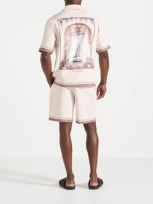 Manière De Voir Juan Vintage Baroque Resort Shirt - Cream