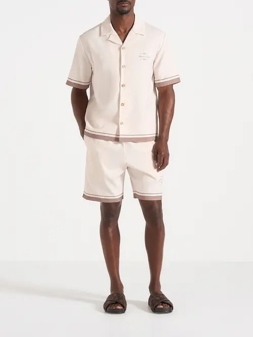 Manière De Voir Juan Vintage Baroque Resort Shirt - Cream
