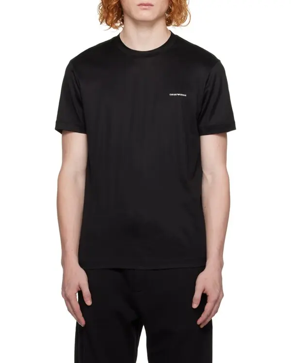 Emporio Armani Logo Printed Crewneck T-shirt