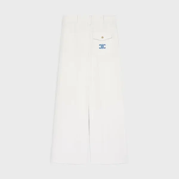 Celine Trousers In Cotton Twill