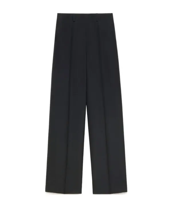 Marni Wool Wide-leg Trousers - Black