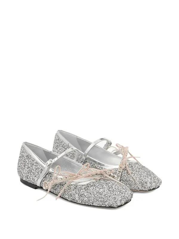 JIMMY CHOO Loli Ballet Flats - Gray