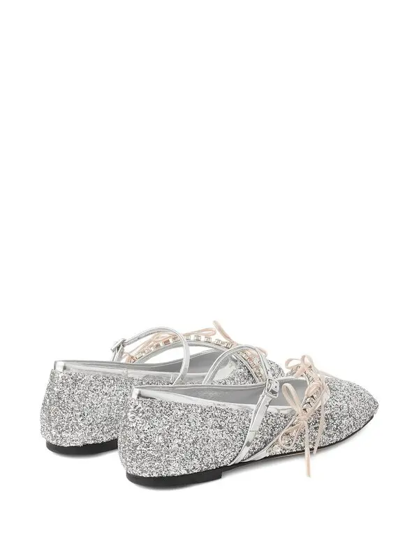 JIMMY CHOO Loli Ballet Flats - Gray