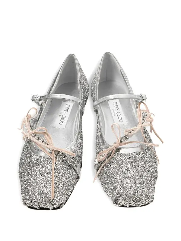 JIMMY CHOO Loli Ballet Flats - Gray