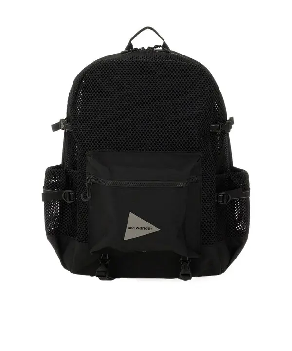 AND WANDER Mesh Patchwork Backpack