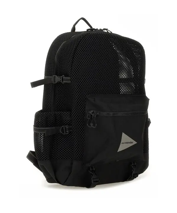 AND WANDER Mesh Patchwork Backpack