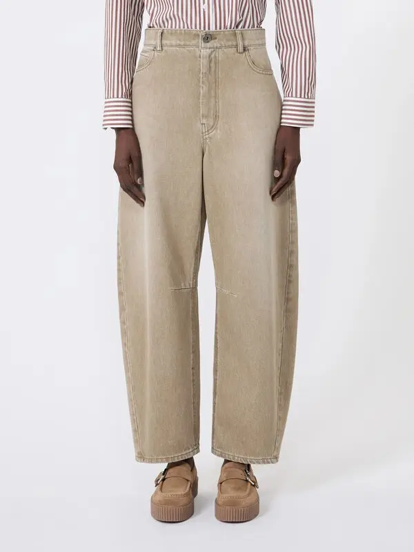 Max Mara Barrel-leg Denim Jeans