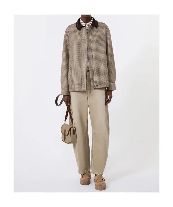 Max Mara Logo Patch Barrel-leg Jeans