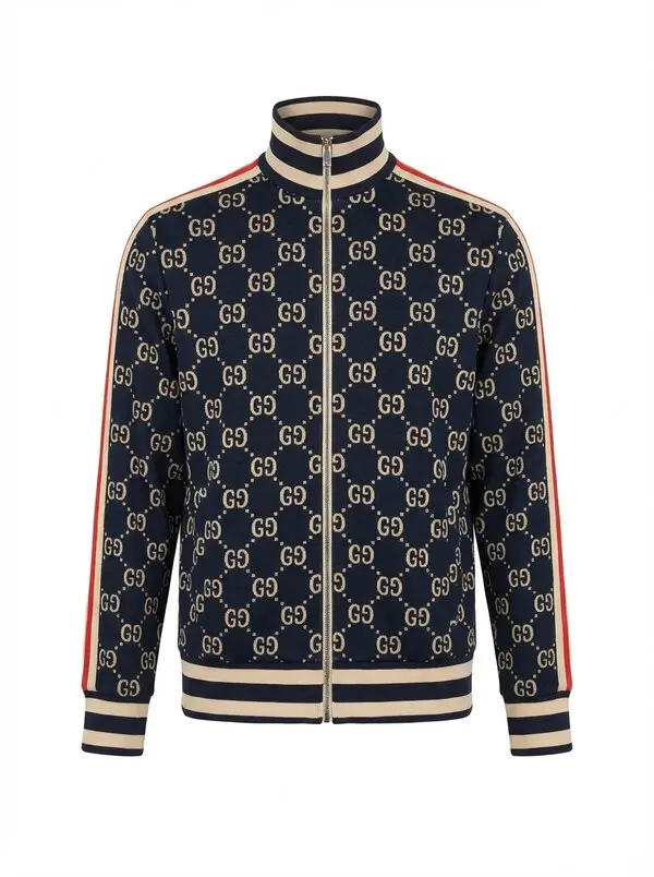 Gucci Gg Jacquard Cotton Jacket