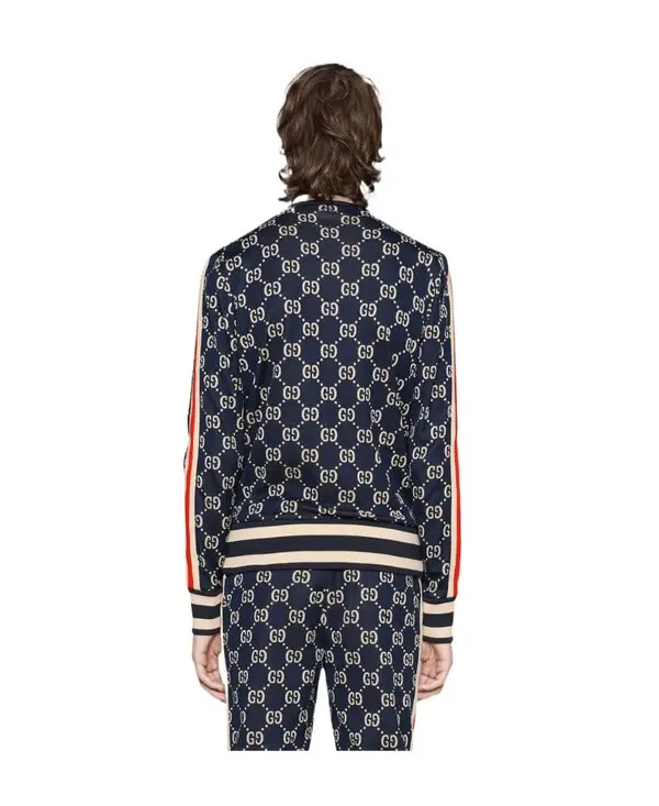 Gucci Gg Jacquard Cotton Jacket