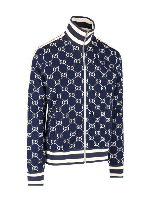 Gucci Gg Jacquard Cotton Jacket