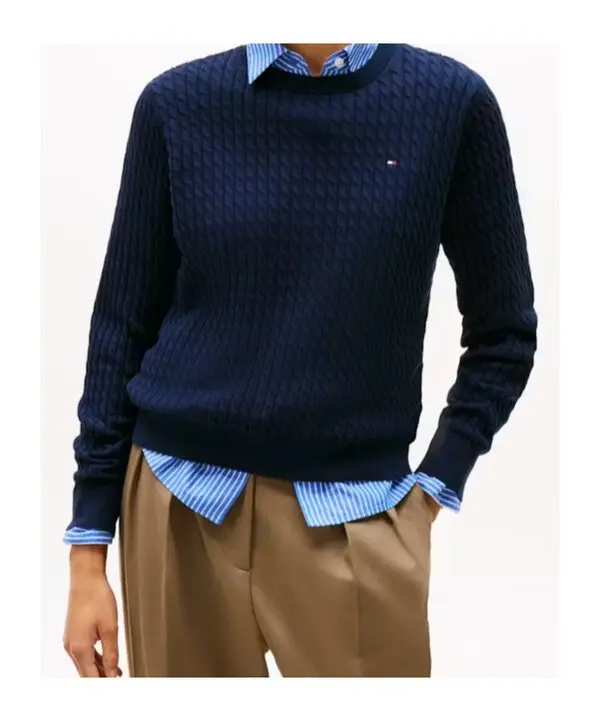 Tommy Hilfiger Cable Knit Crew Neck Pullover