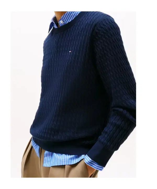 Tommy Hilfiger Cable Knit Crew Neck Pullover