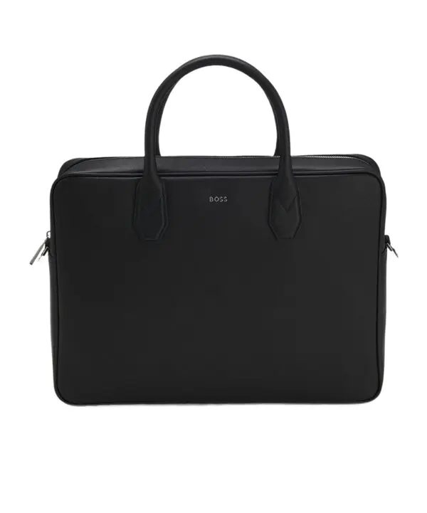 Hugo Boss Grained Document Case With Logo Lettering