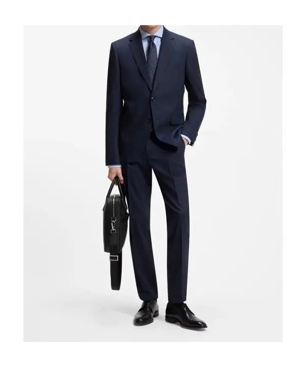Hugo Boss Grained Document Case With Logo Lettering