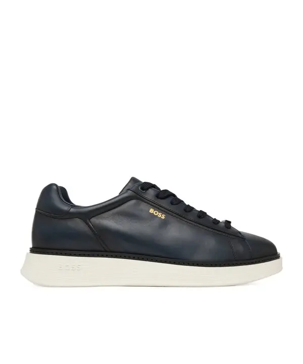 Hugo Boss Lace-up Low-top Sneakers - Dark Blue