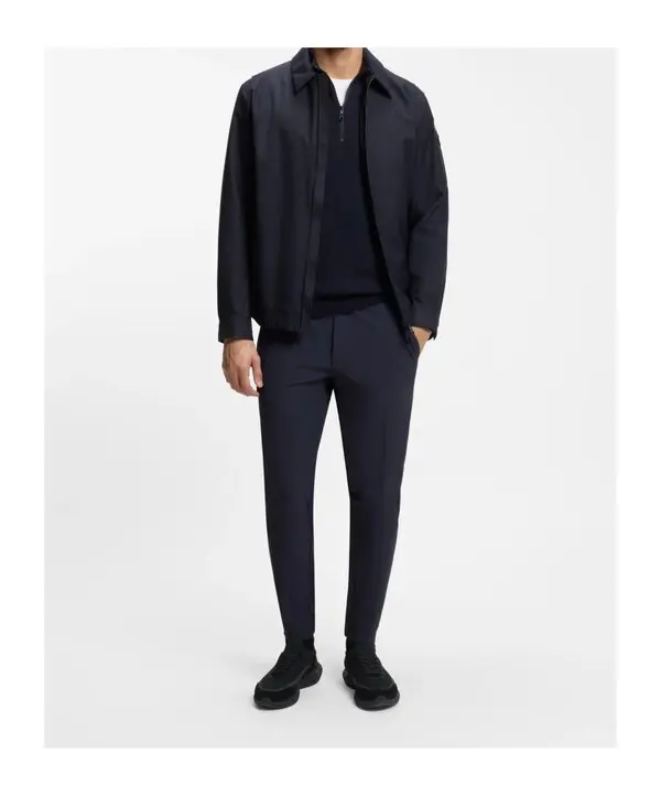 Hugo Boss Lace-up Suede Trainers With A Knit Sock