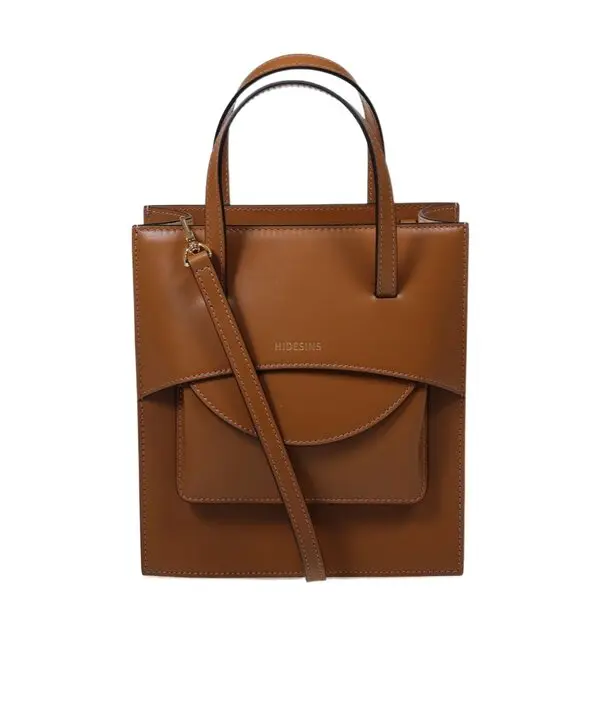 HIDESINS Flap Leather Tote Bag