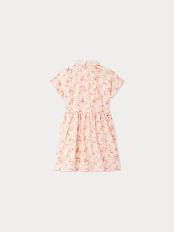 Bonpoint Belted Waist Floral Printed Shirt Dress