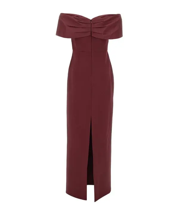 Rebecca Vallance Cava Long Off-shoulder Dress