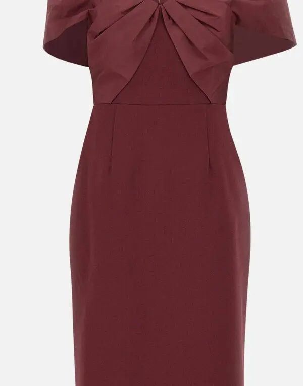 Rebecca Vallance Cava Long Off-shoulder Dress