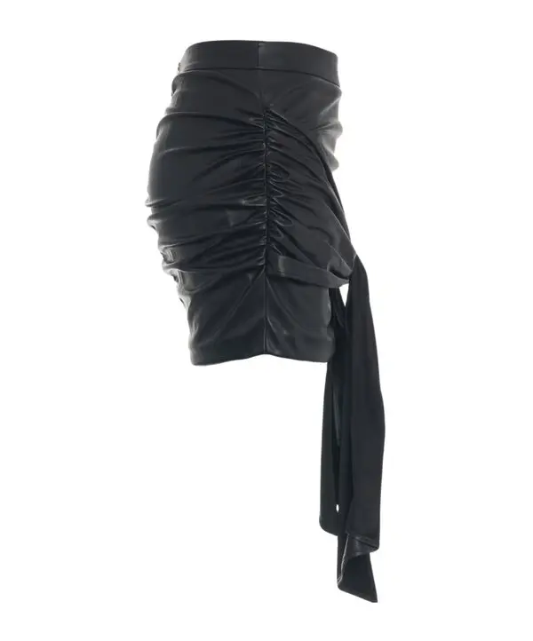 Elisabetta Franchi Zip Detailed Ruched Skirt