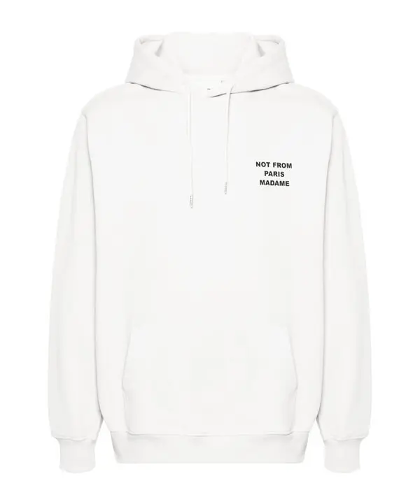 Drole De Monsieur Drôle De Slogan-printed Drawstring Hoodie