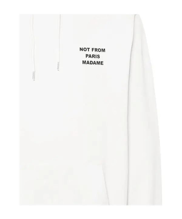 Drole De Monsieur Drôle De Slogan-printed Drawstring Hoodie