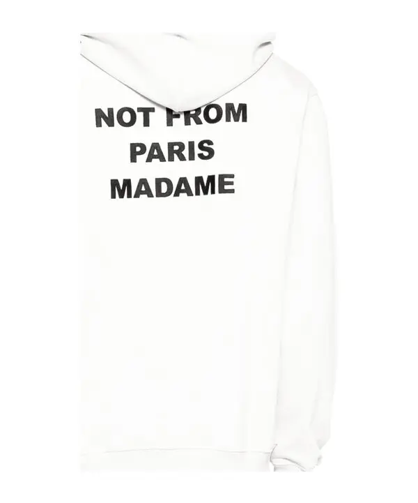Drole De Monsieur Drôle De Slogan-printed Drawstring Hoodie