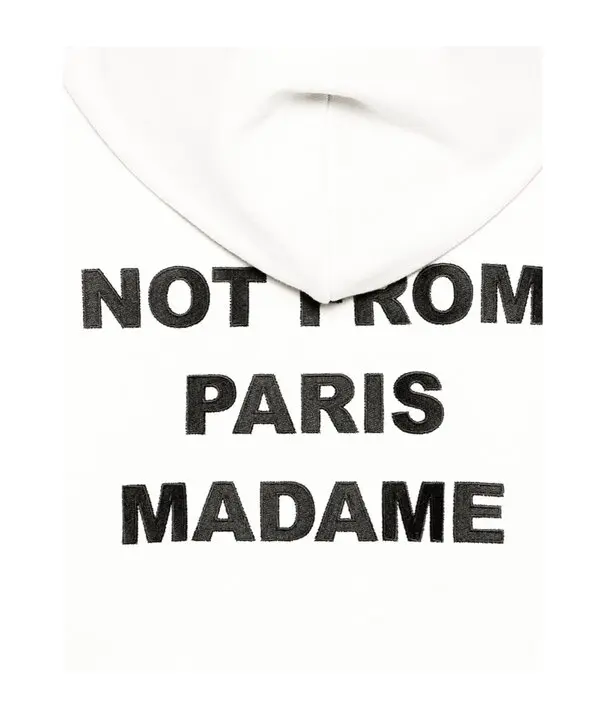 Drole De Monsieur Drôle De Slogan-printed Drawstring Hoodie