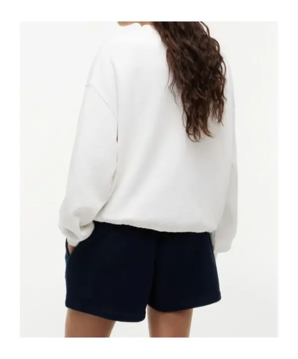Tommy Hilfiger Crest Logo Print Drawstring Hem Sweater