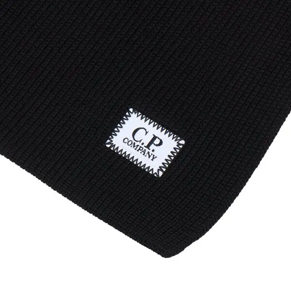C.P. COMPANY Logo-patch Knitted Scarf