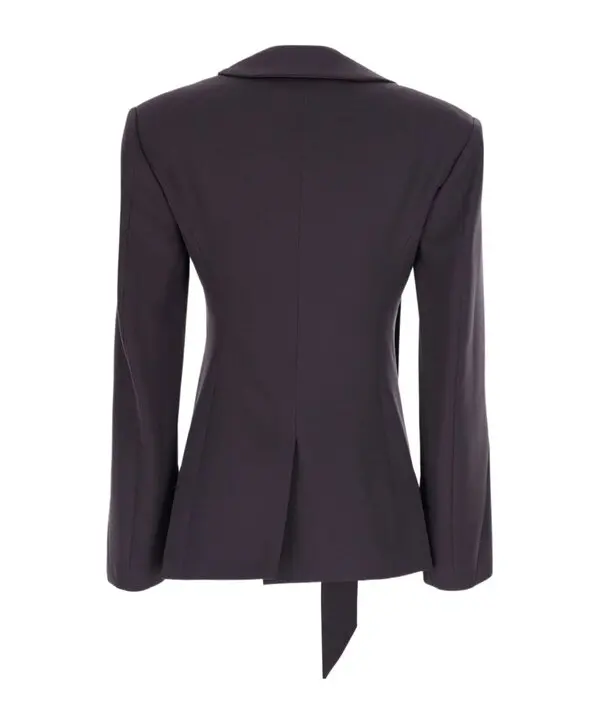 Attico Single-breasted Ribbon Blazer