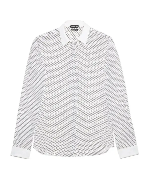 TOM FORD Printed Multi Agryle Silk Crepe De Chineshirt