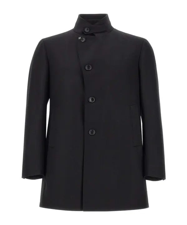 Tagliatore Long-sleeve Jacket With Stand Collar