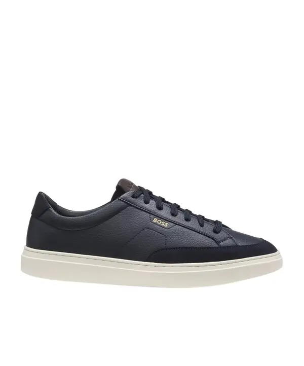 Hugo Boss Logo Detail Sneakers - Dark Blue