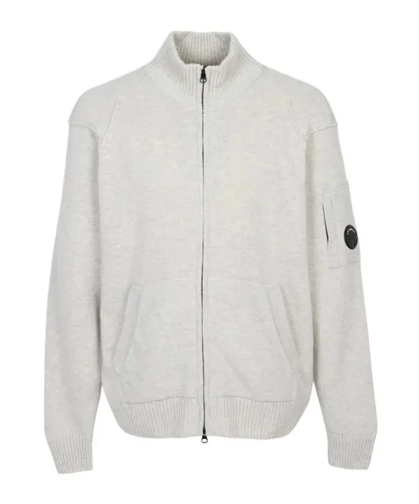 C.P. COMPANY Zip-up Cardigan With Ribbed Hem