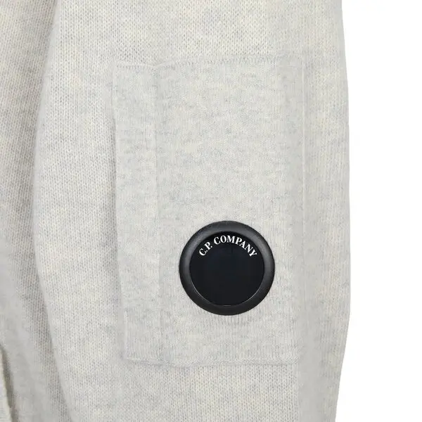 C.P. COMPANY Zip-up Cardigan With Ribbed Hem