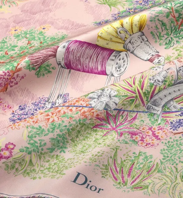 Dior Charming Garden90 Square Scarf