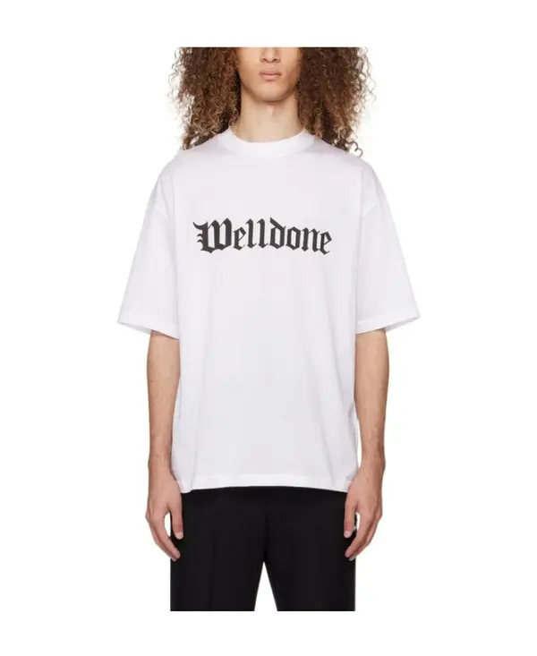 We11Done Logo-print Cotton T-shirt
