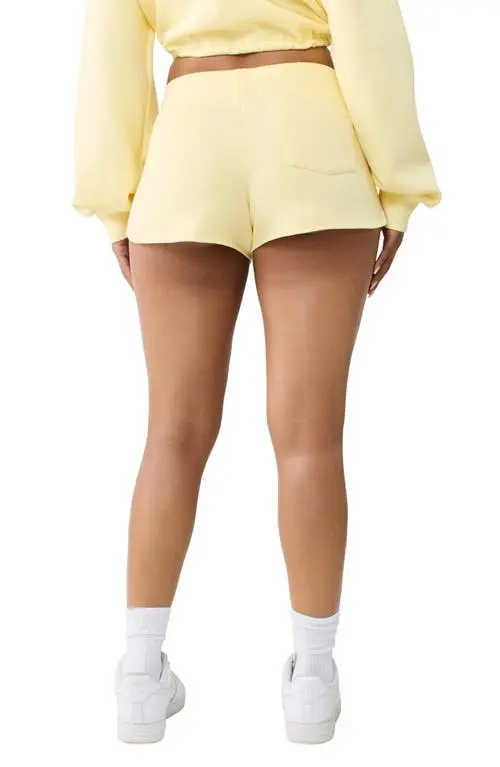 True Religion Zip Pocket Dolphin Hem Shorts - Double Cream